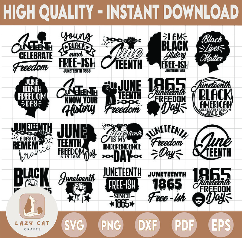 Juneteenth BLM svg png eps, Cricut Bundle, Cut File, Clipart | Inspire ...