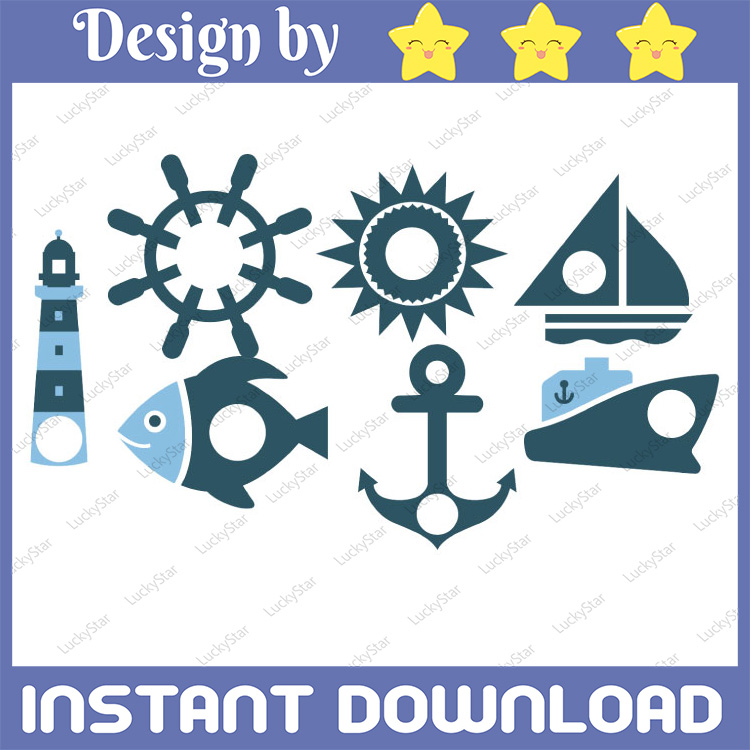 Nautical SVG Bundle, Nautical SVG, Nautical Clipart, Nautica | Inspire ...