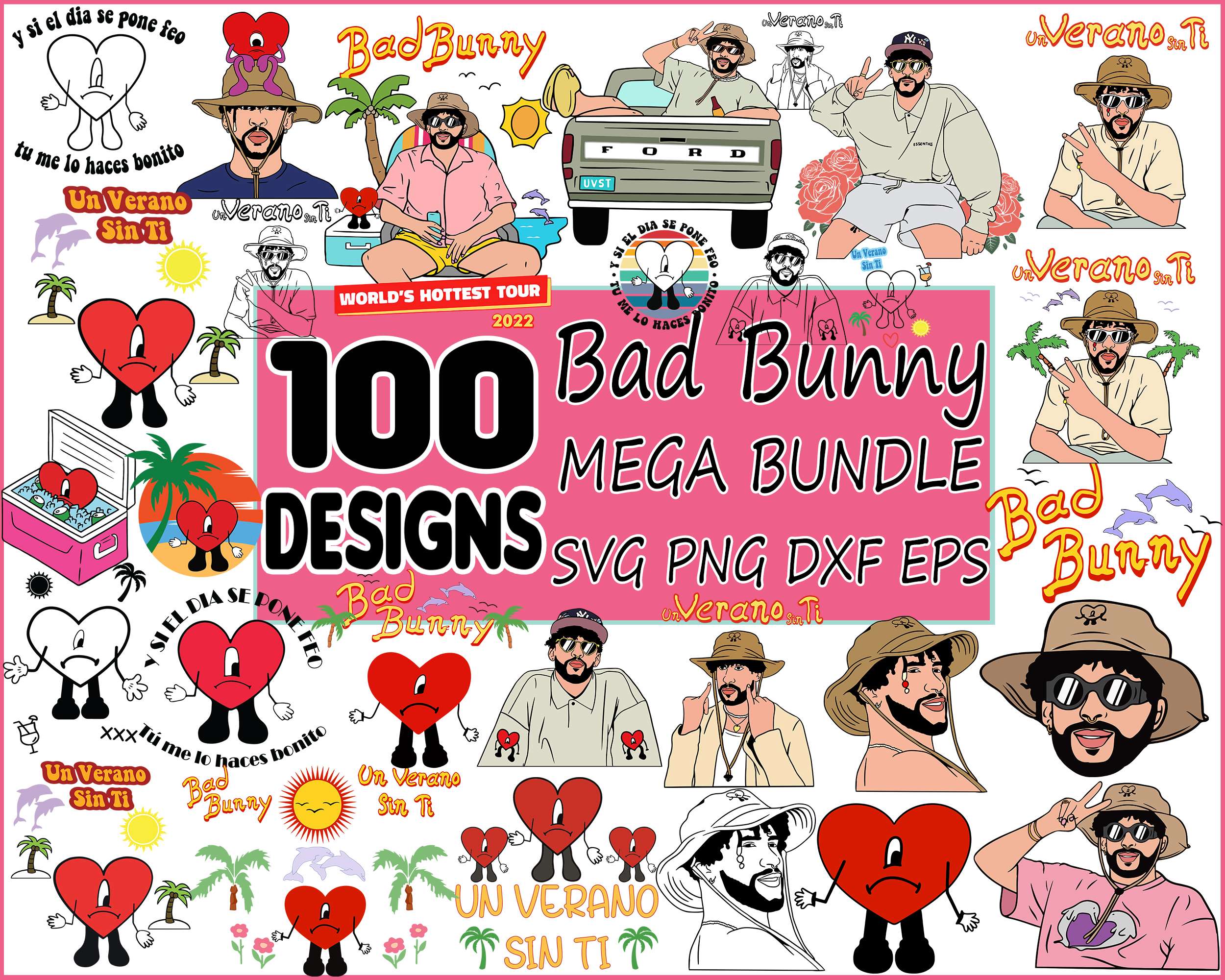 100 Bad bunny svg, bad bunny png, bad bunny svg cricut, bad | Inspire ...