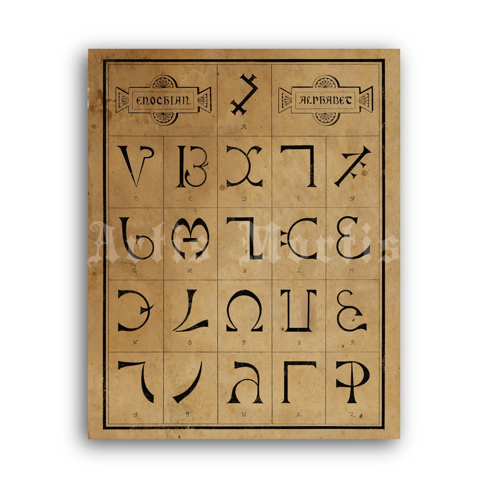 Enochian Alphabet Pronunciation