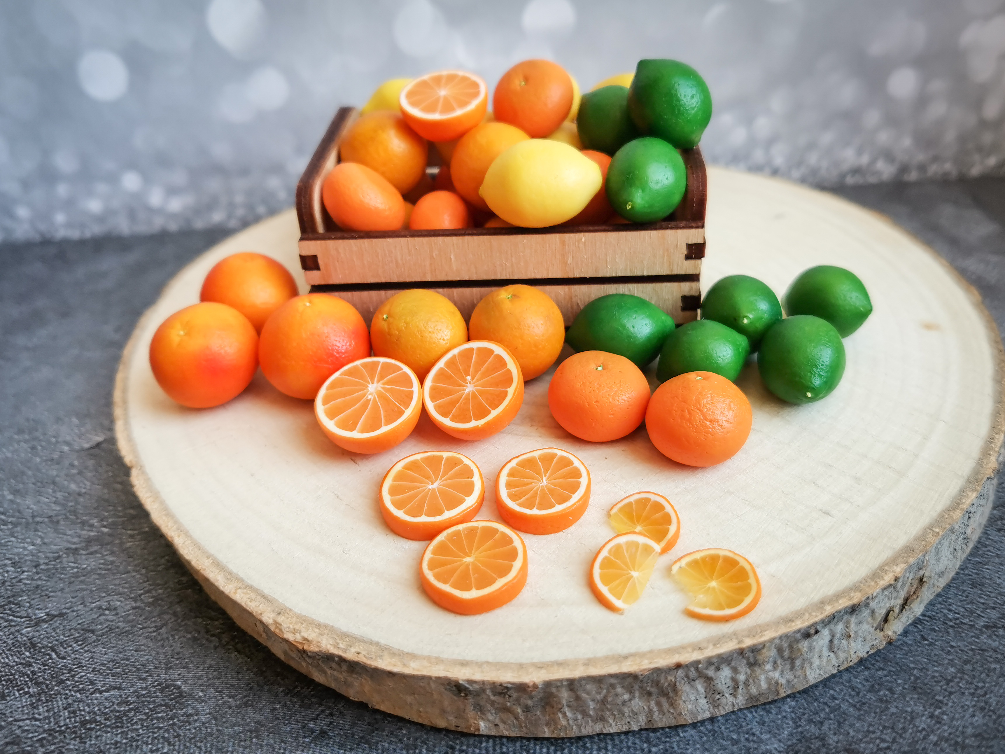 Miniature fruits: orange, mandarin, lemon, lime, grapefruit | Inspire ...