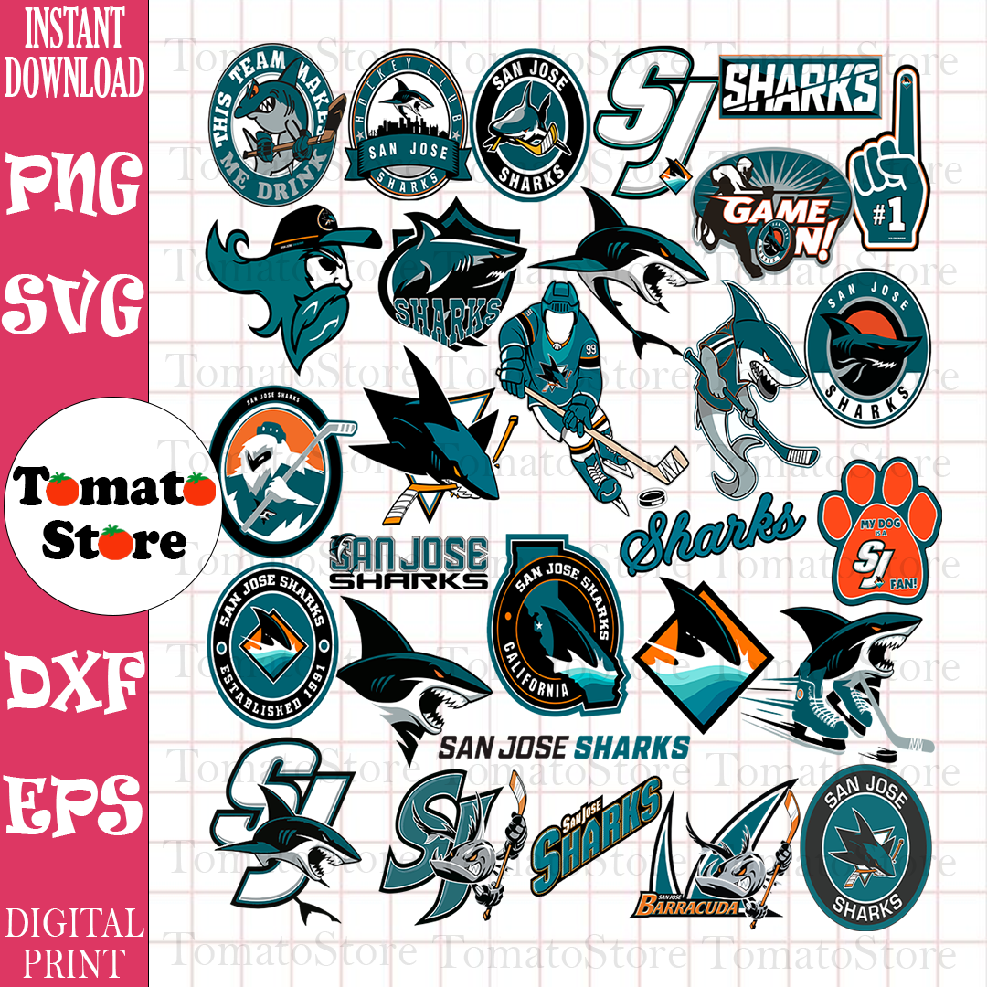 San Jose Sharks svg, San Jose Sharks Bundle, San Jose Sharks | Inspire Uplift