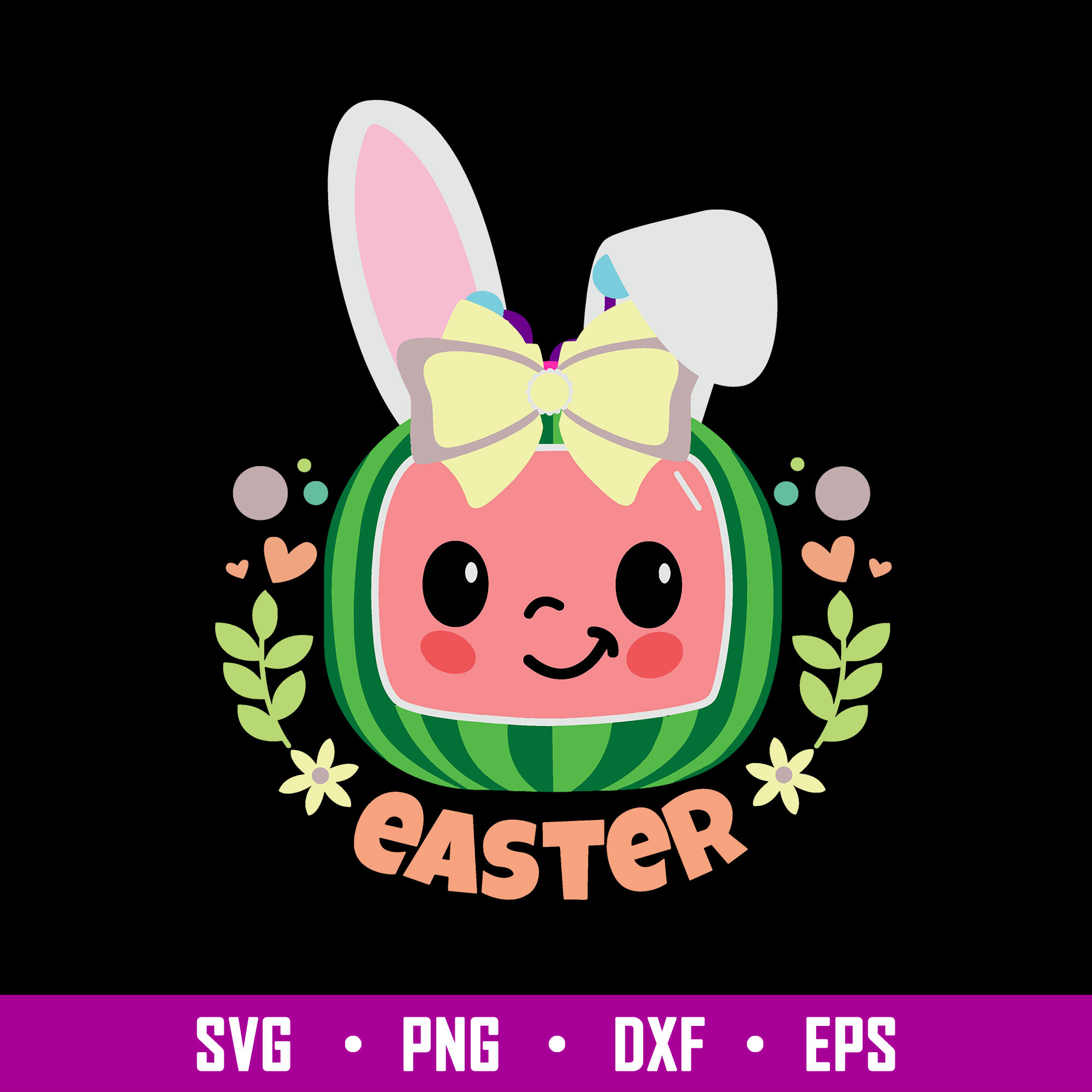 Cocomelon Easter Svg, Cocomelon Svg, Png Dxf Eps File | Inspire Uplift