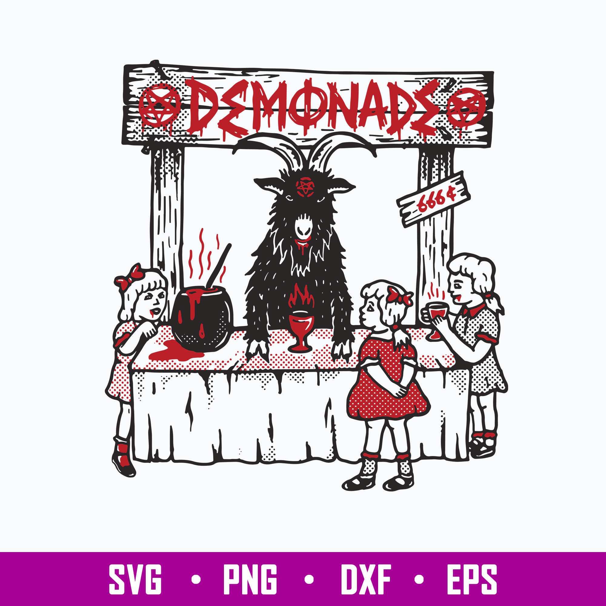 Demonade Ringer Svg, Horror Svg, Png Dxf Eps File | Inspire Uplift
