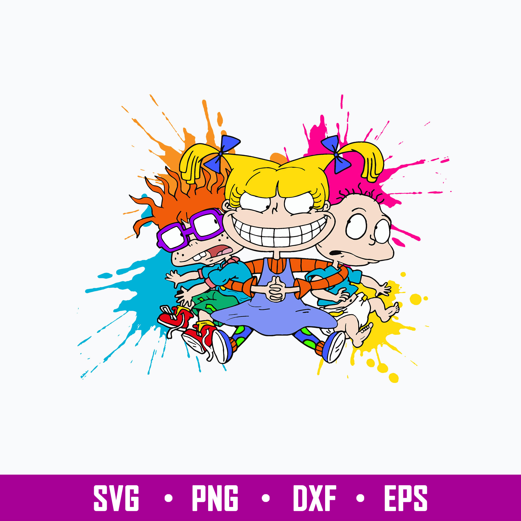 Rugrats Svg, Colorful Rugrats Svg, Png Dxf Eps Digital File | Inspire ...