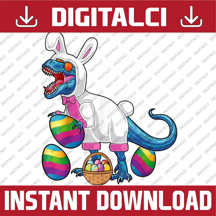 Easter Basket Bunny Dinosaur Egg T Rex Easter Day Png, Happy | Inspire ...