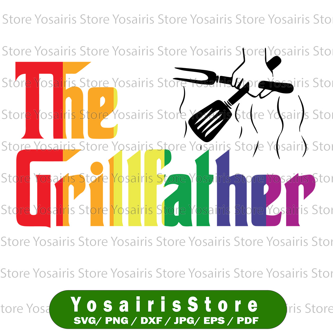 The Grill-Father LGBT Svg, Rainbow Flag Gay Pride Svg, BBQ C | Inspire ...