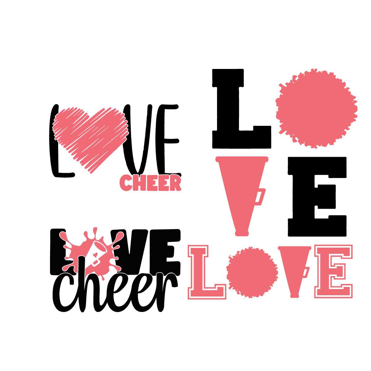 Love Cheer Bundle SVG PNG, Sport Svg, Cheer Lover Svg, Cheer - Inspire ...