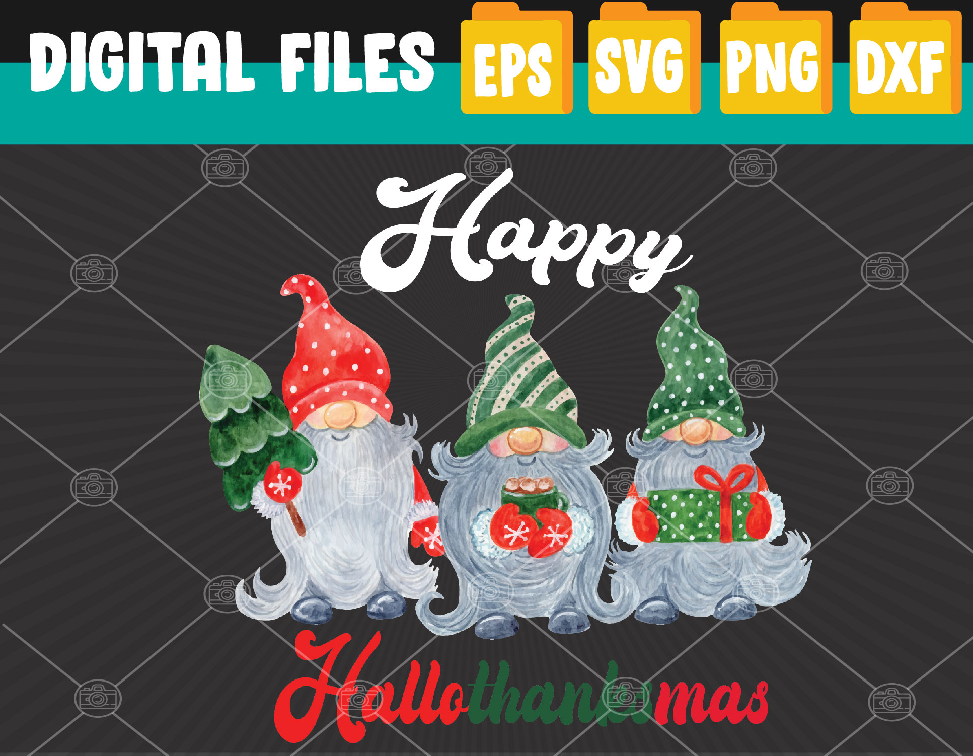 Womens Happy HalloThanksMas Halloween Thanksgiving Christmas | Inspire ...