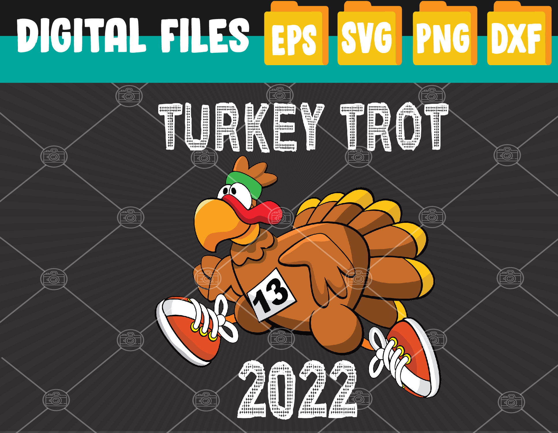 Thanksgiving Turkey Trot Squad 2023 Trot Race Svg, Eps, Png, | Inspire ...