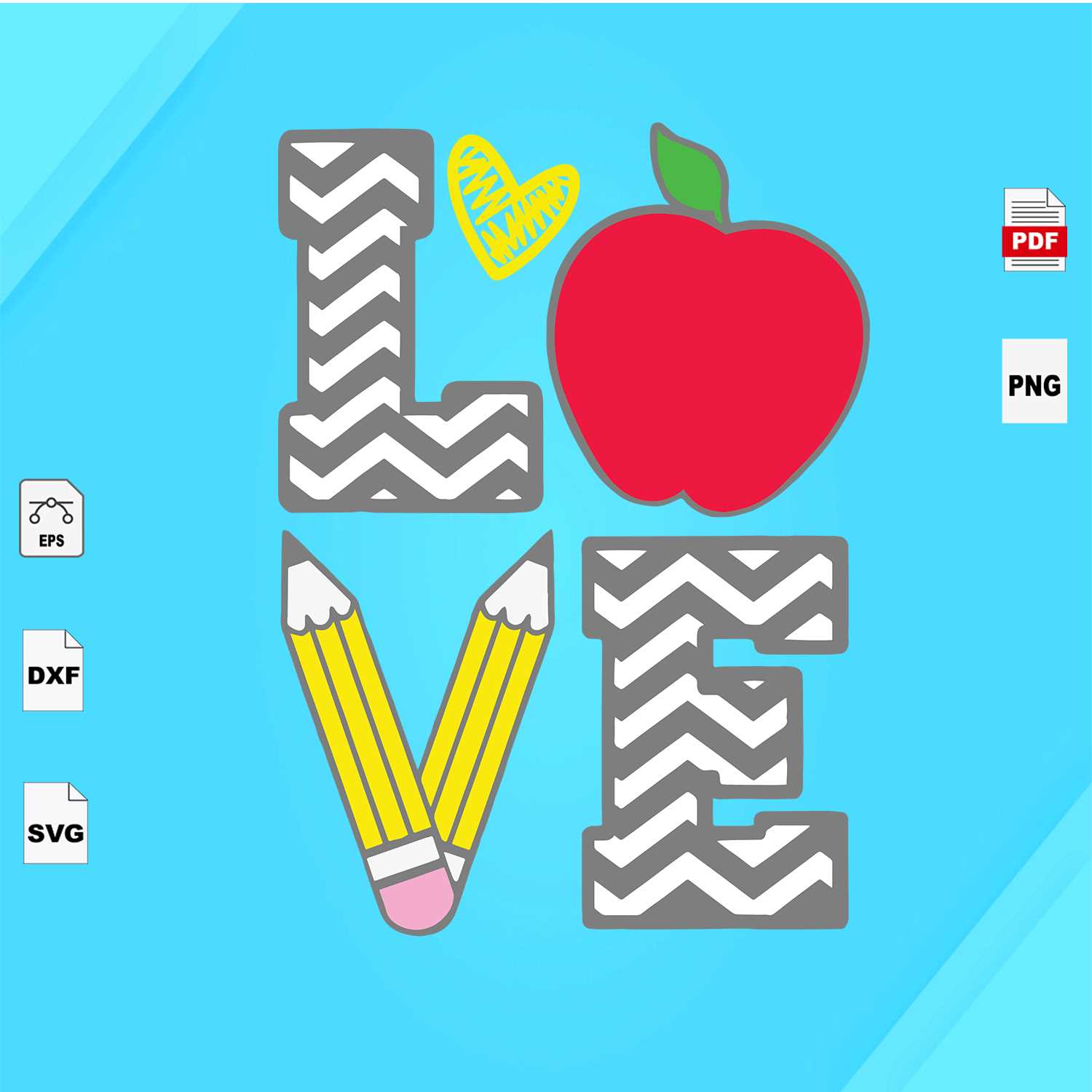 Love Svg, Back To School Svg, Kindergarten Gifts Svg, Kinder - Inspire ...