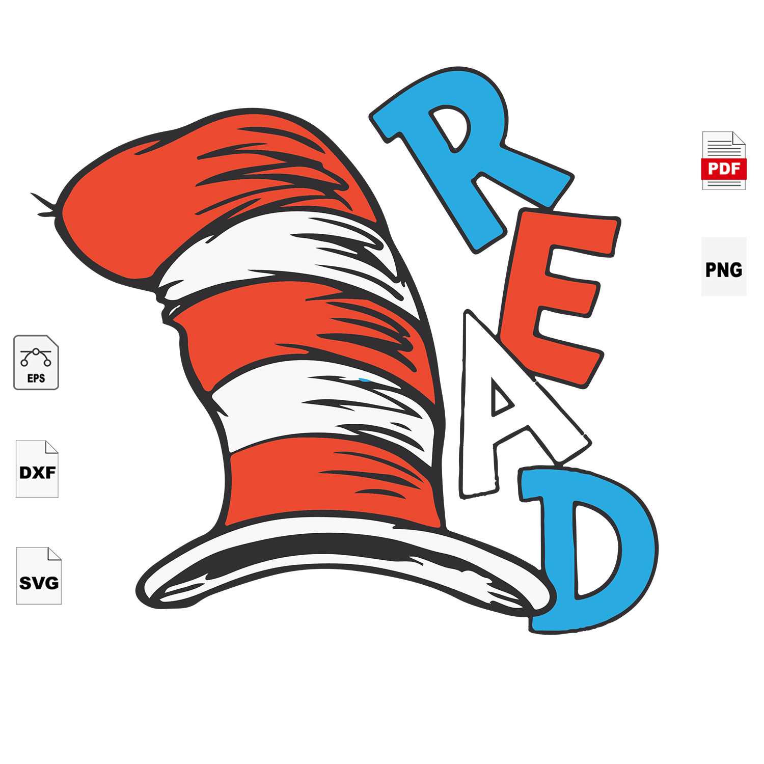 Read, Dr Seuss Svg, Reading Day Svg, Reading Svg, Love Readi - Inspire ...
