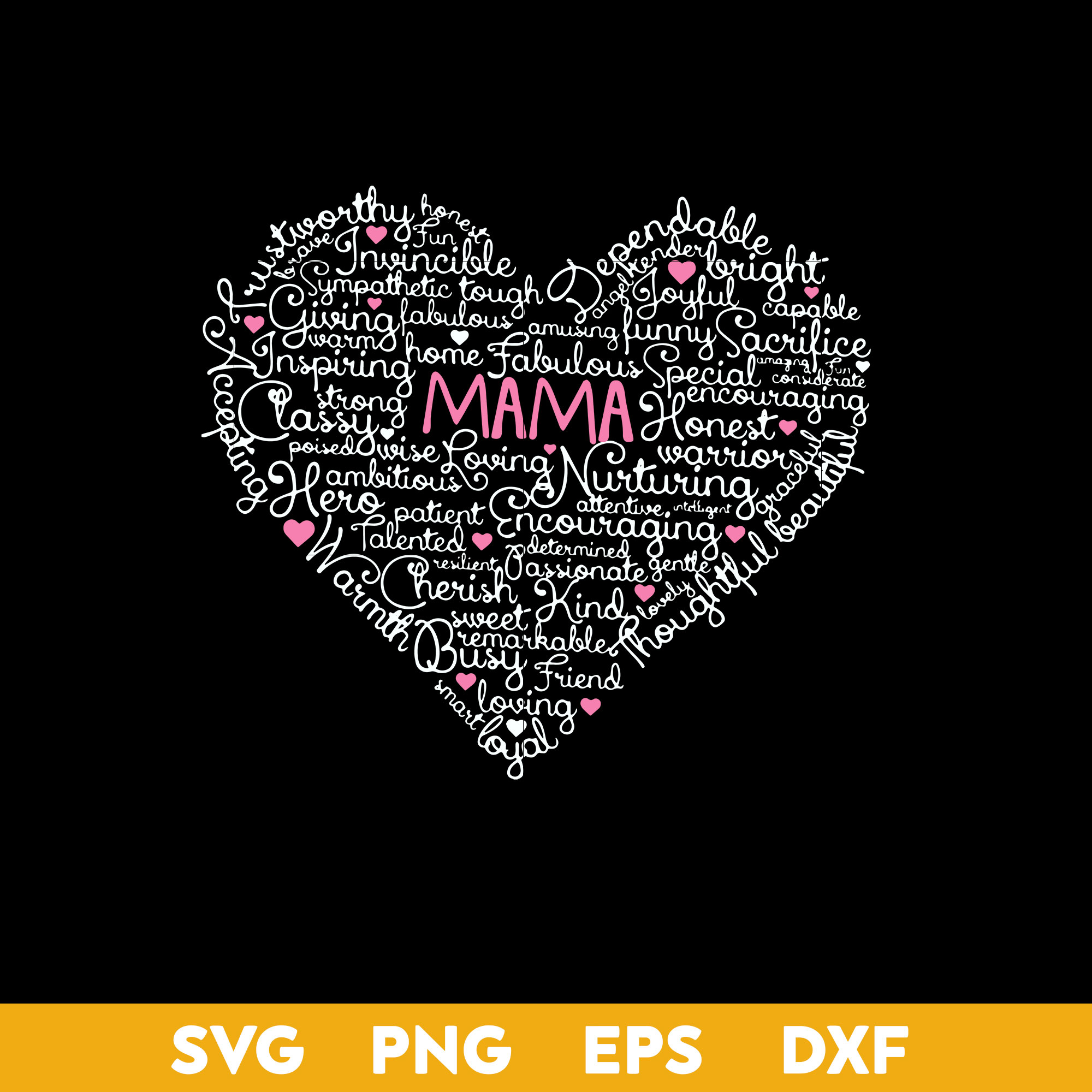 Mama Svg, I Love Mama Svg, Mom Svg, Mother's Day Svg, Png D - Inspire ...