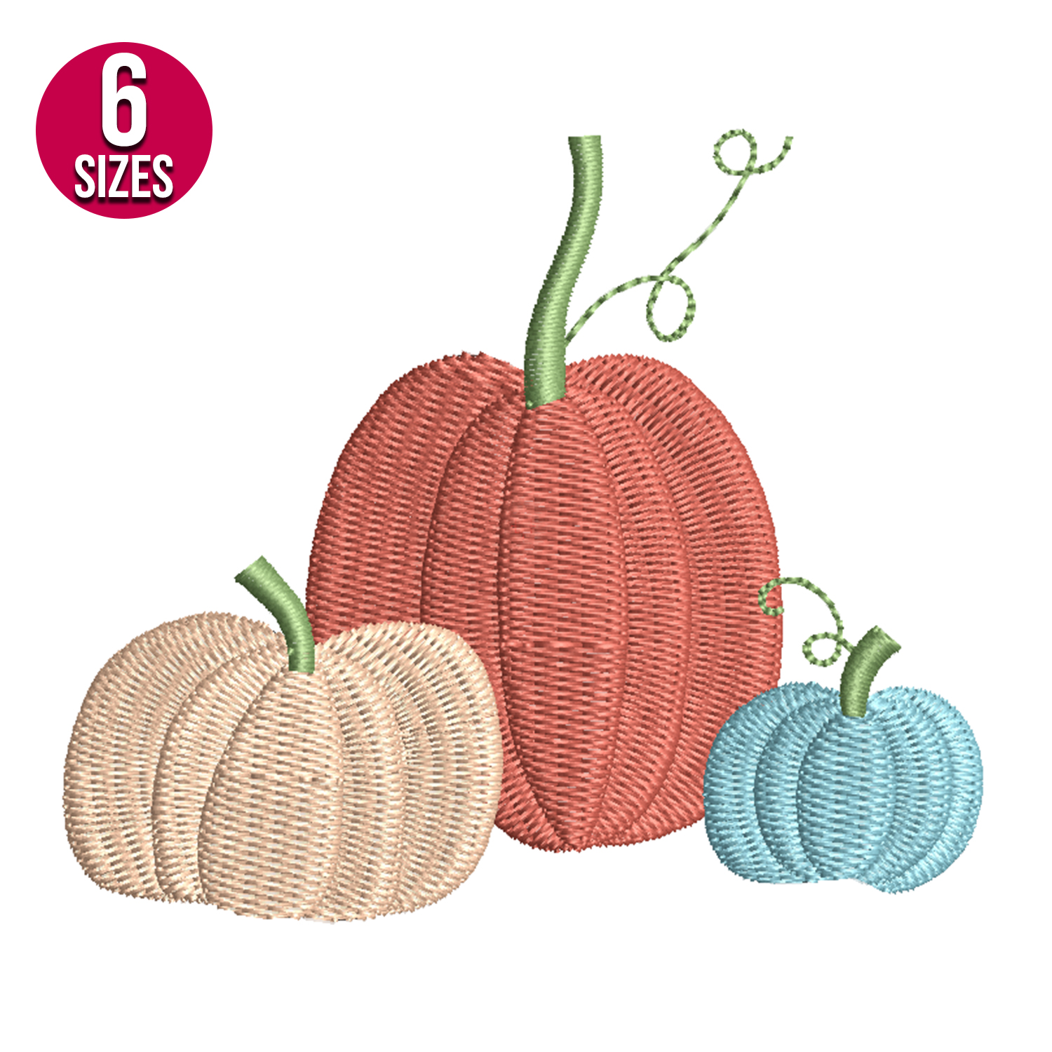 Pumpkins embroidery design, Machine embroidery design, Insta - Inspire ...