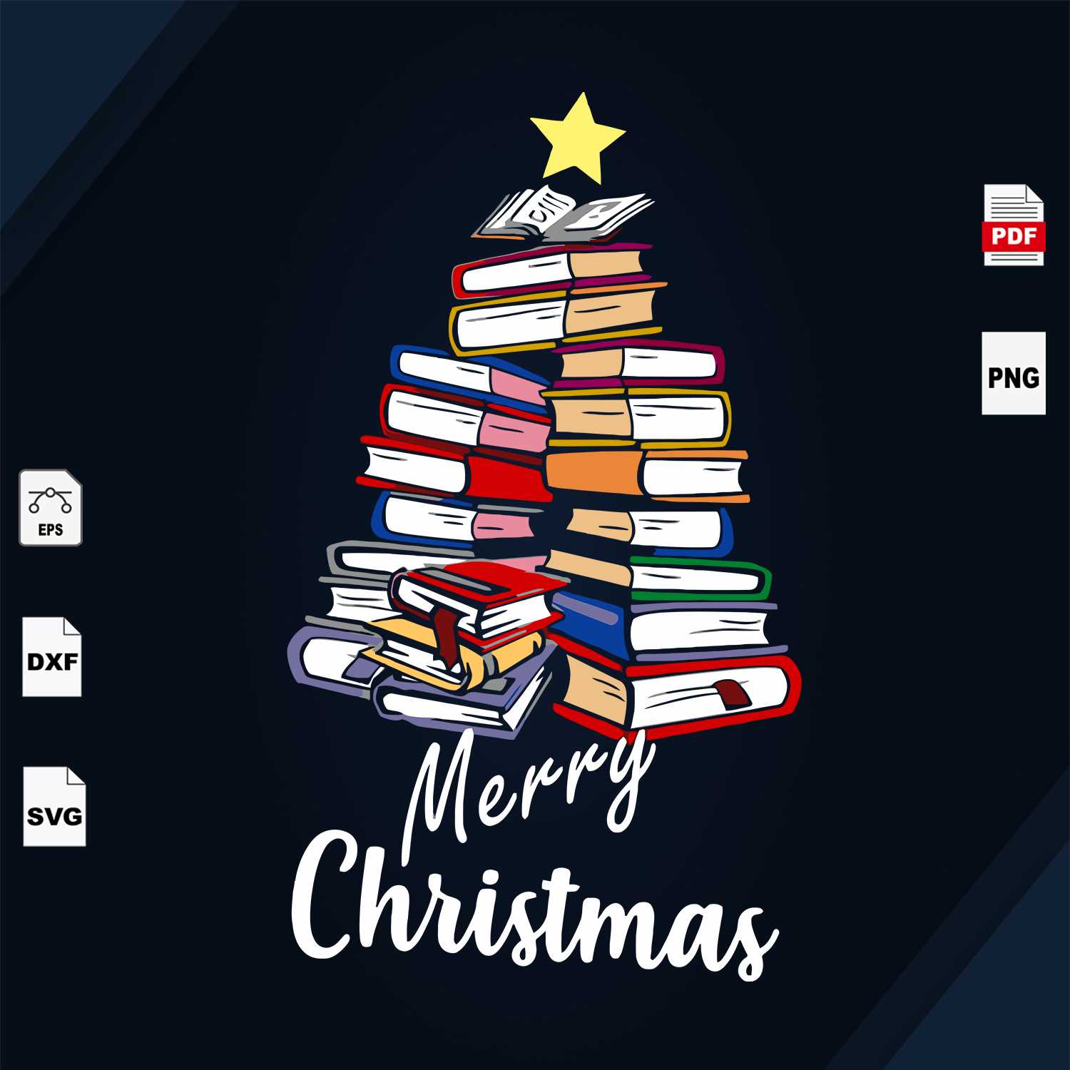 Merry Christmas, Trending Svg, Reading Day Svg, Book Svg, Ch | Inspire ...