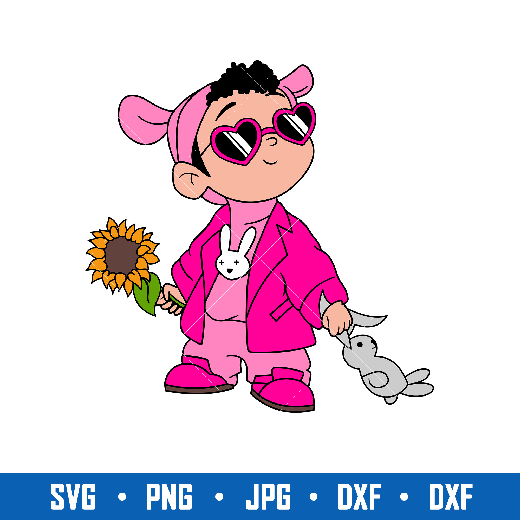 Baby Benito Sunflower Svg, Benito Svg, Bad Bunny Svg, Sunflo | Inspire ...
