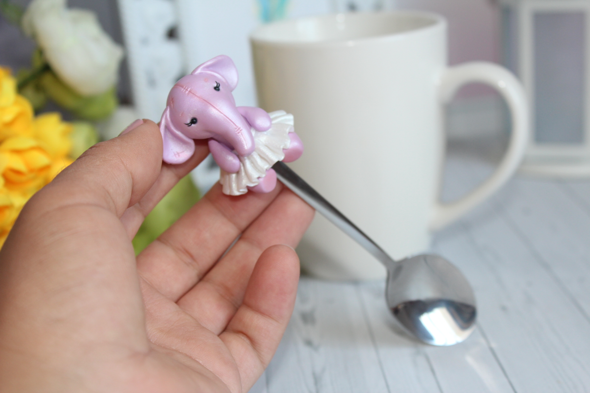 Spoon with decor, children products, gift ideas, elephant | Inspire Uplift