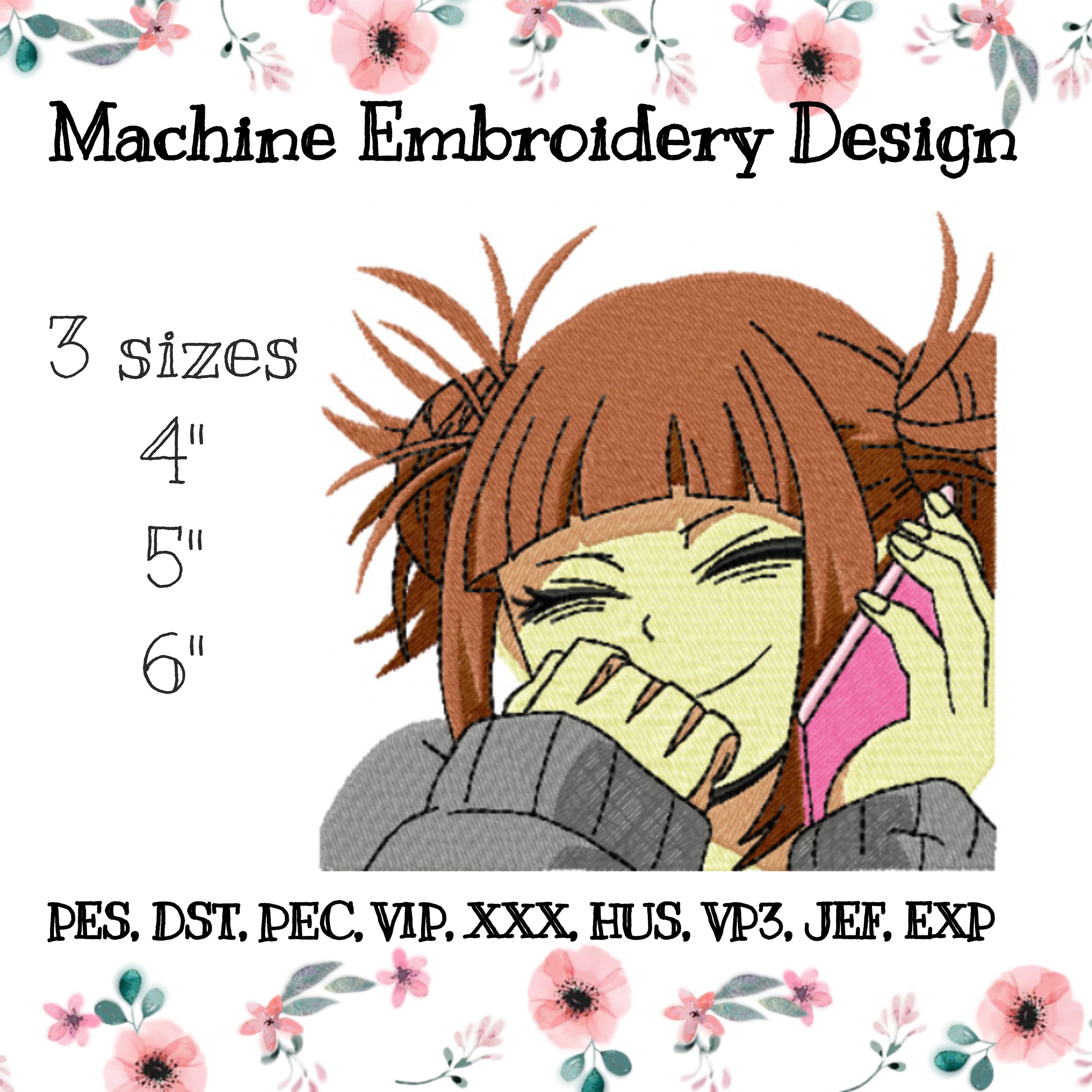 Anime embroidery design - Inspire Uplift