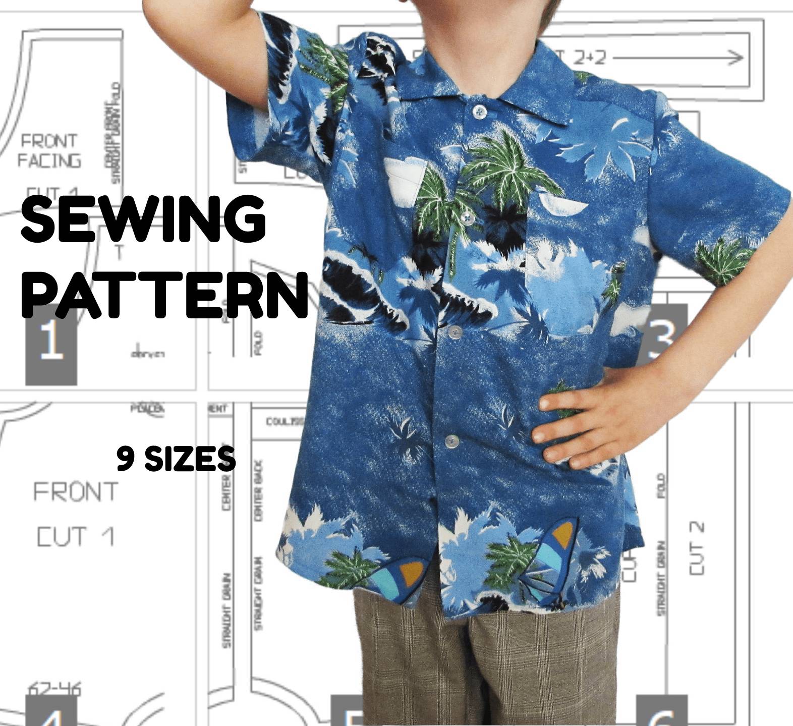 Shirt for children pdf pattern for child, fit from 1.5 to 9 | Inspire ...