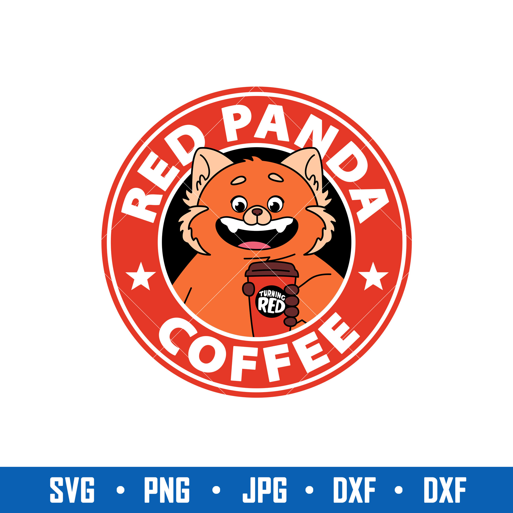 Red Panda Coffee Svg, Turning Red Svg, Panda Coffee Svg, Sta | Inspire ...