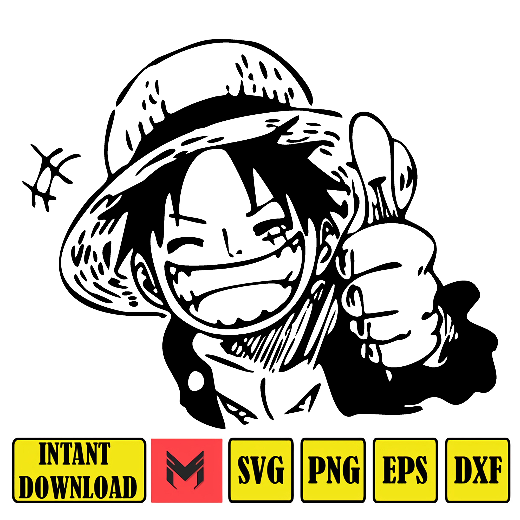Luffy svg, One piece svg, Manga SVG,Japanese SVG , Anime svg - Inspire ...