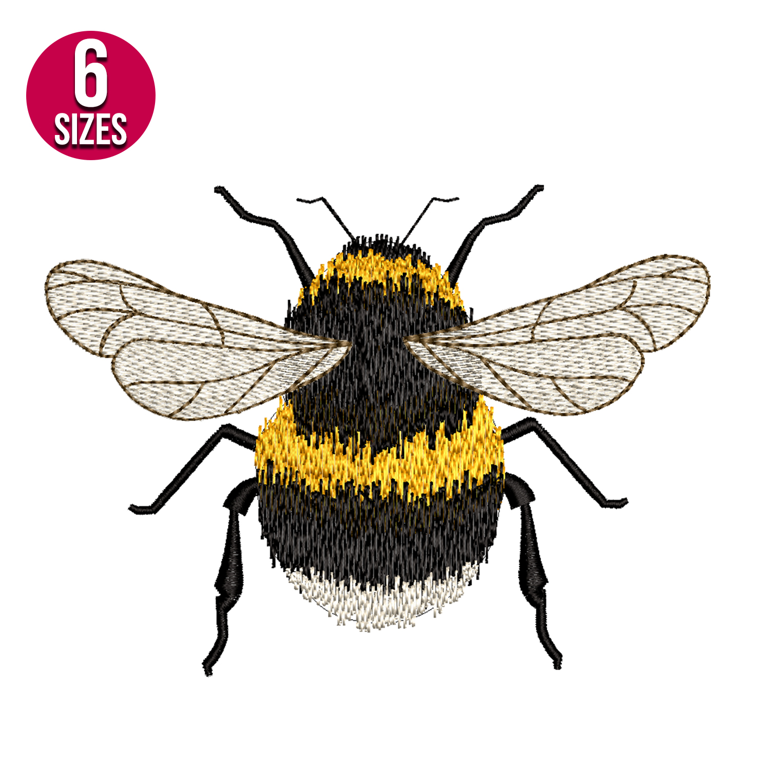 Bee machine embroidery design, Digital download, Instant dow | Inspire ...