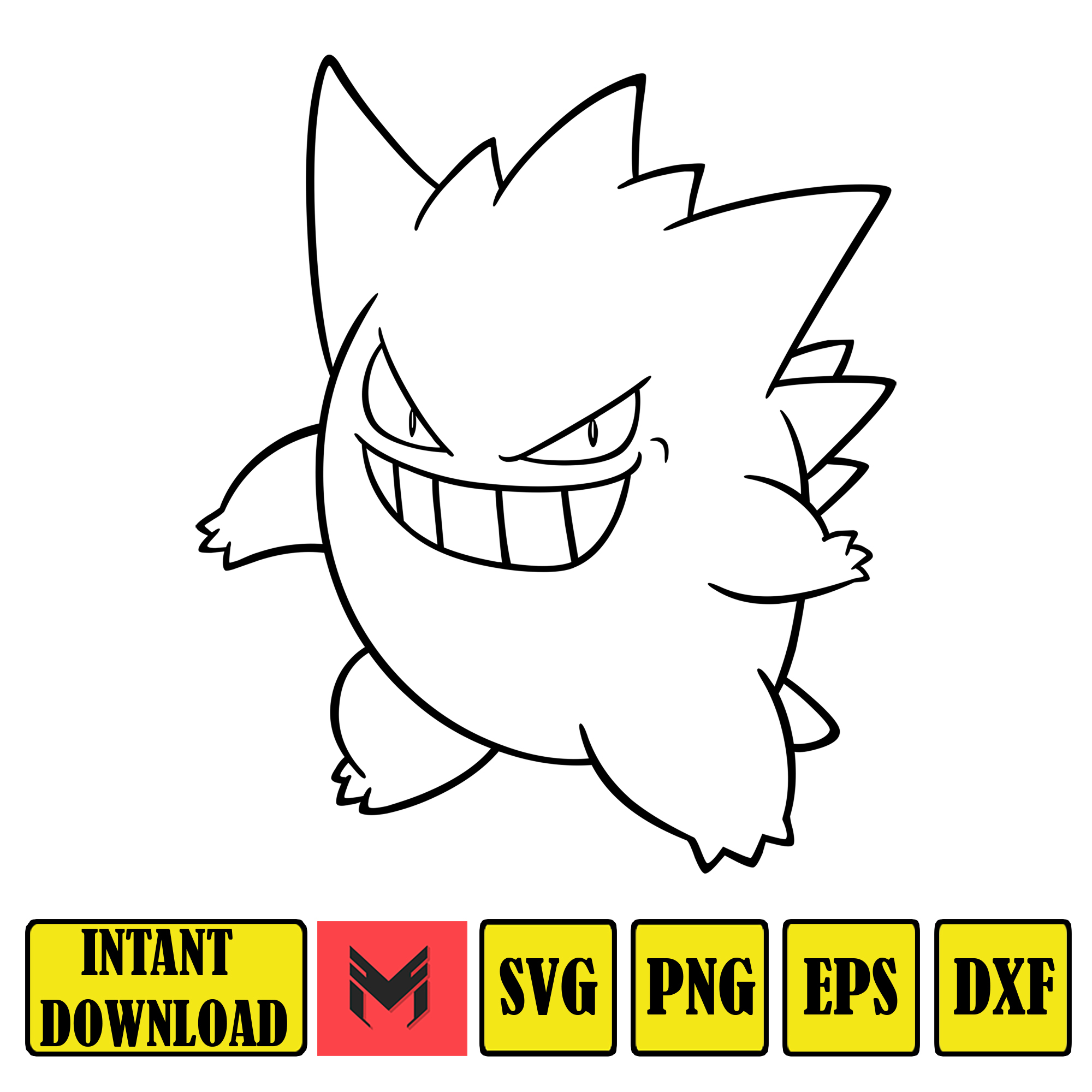Gengar Pokemon Svg