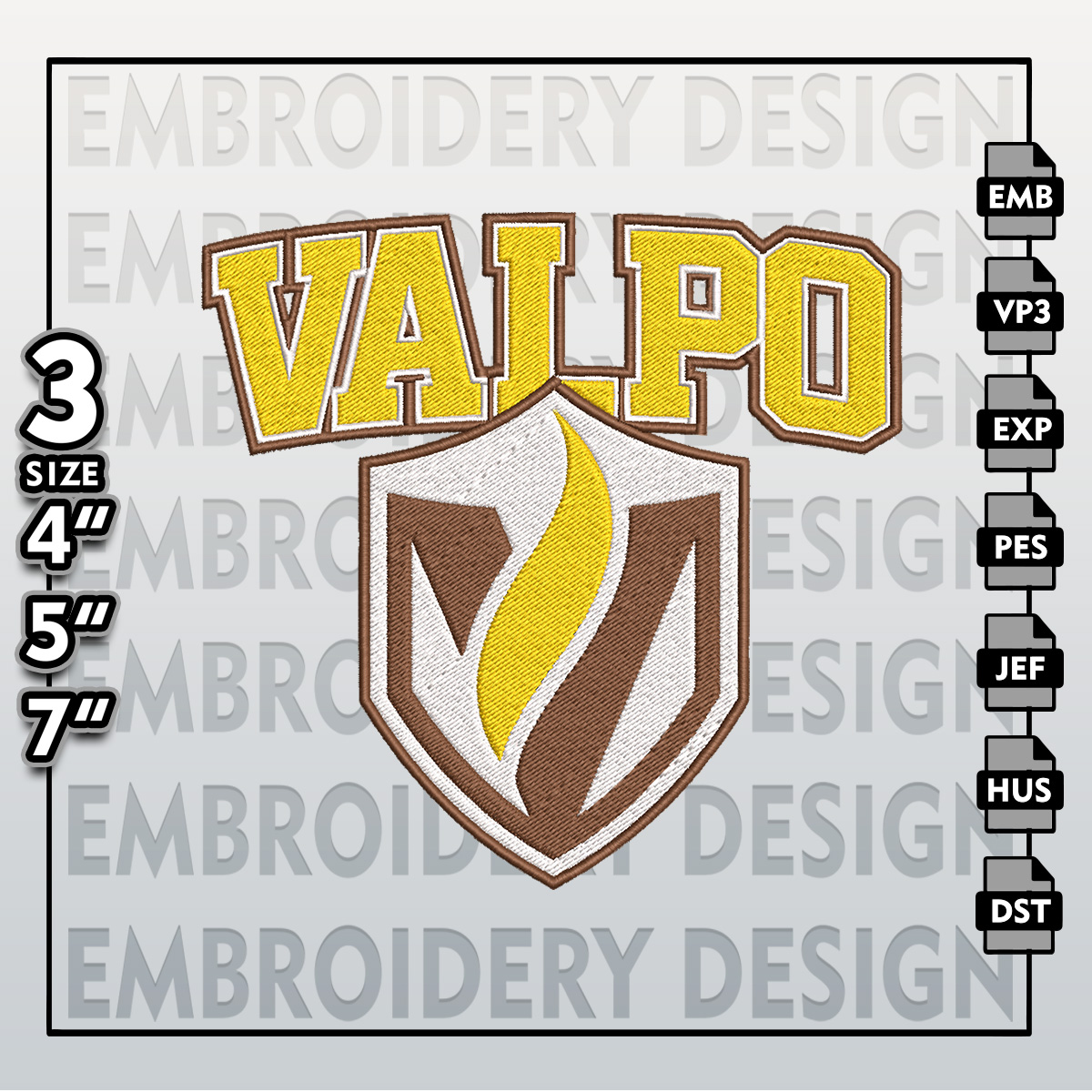 Valparaiso Beacons Embroidery Designs, NCAA Logo Embroidery | Inspire ...