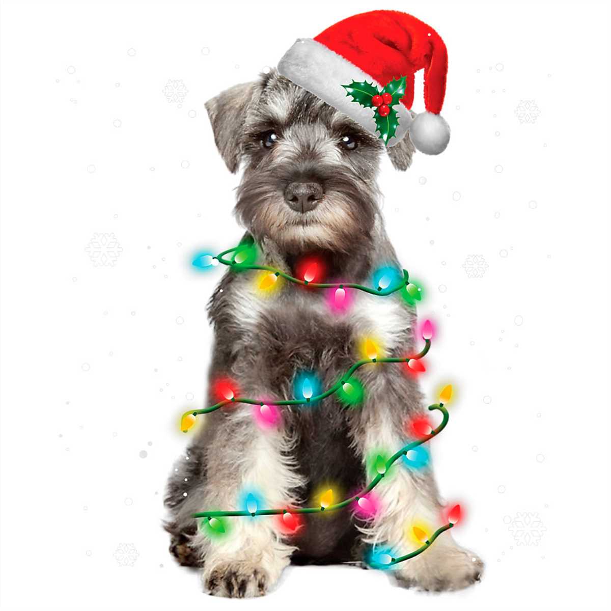 Miniature Schnauzer Xmas Tree PNG Sublimation Designs | Inspire Uplift