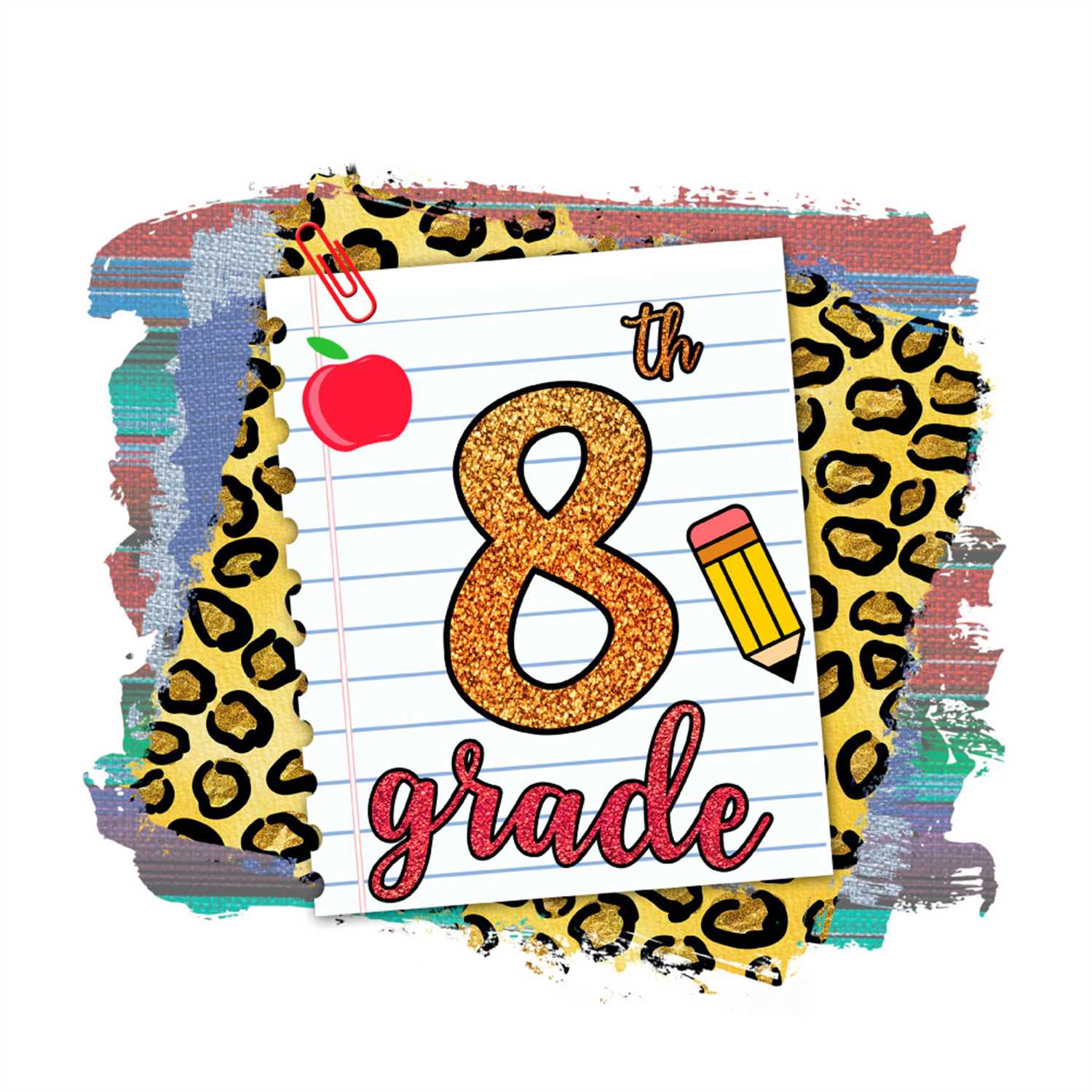 8th Grade Back To School PNG Sublimation Designs | Inspire Uplift
