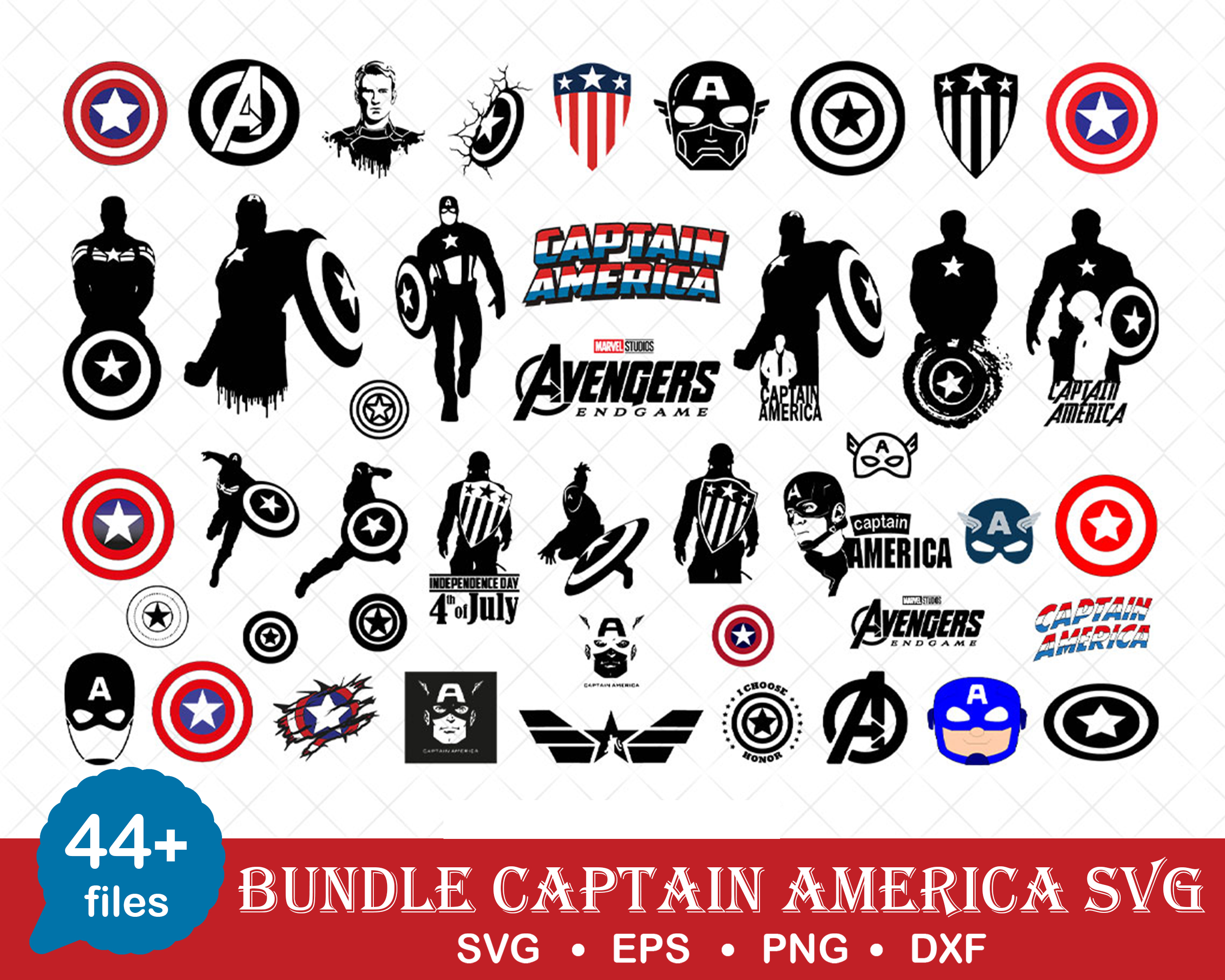 Captain America Svg Bundle, Captain America Svg, Avengers Sv | Inspire ...