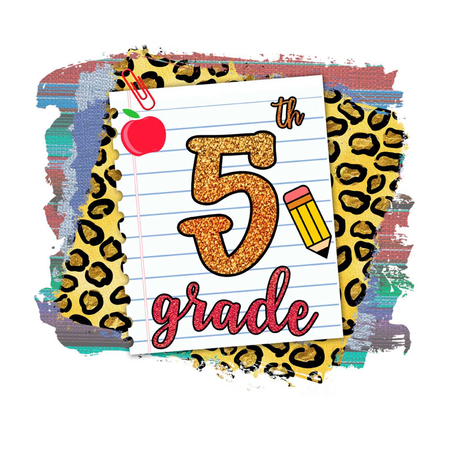 5th Grade Back To School PNG Sublimation Designs | Inspire Uplift