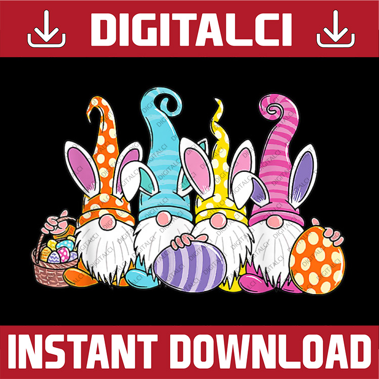 Easter Bunny Spring Gnome Easter Egg Hunting And Basket East | Inspire ...