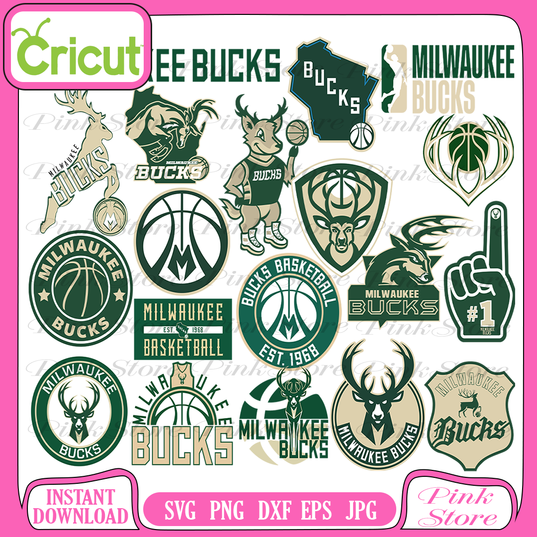 Milwaukee Bucks bundle, Milwaukee Bucks svg, Basketball Team | Inspire ...