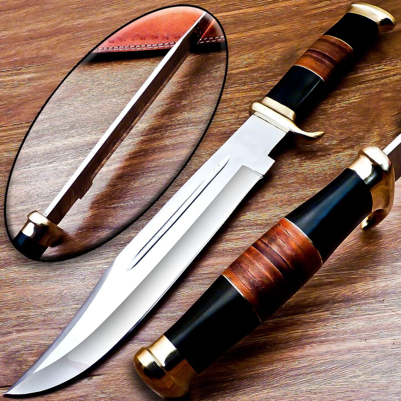 Rare Blade 18 Inch Bowie Knife, Hunting Knife, Custom Bowie | Inspire ...