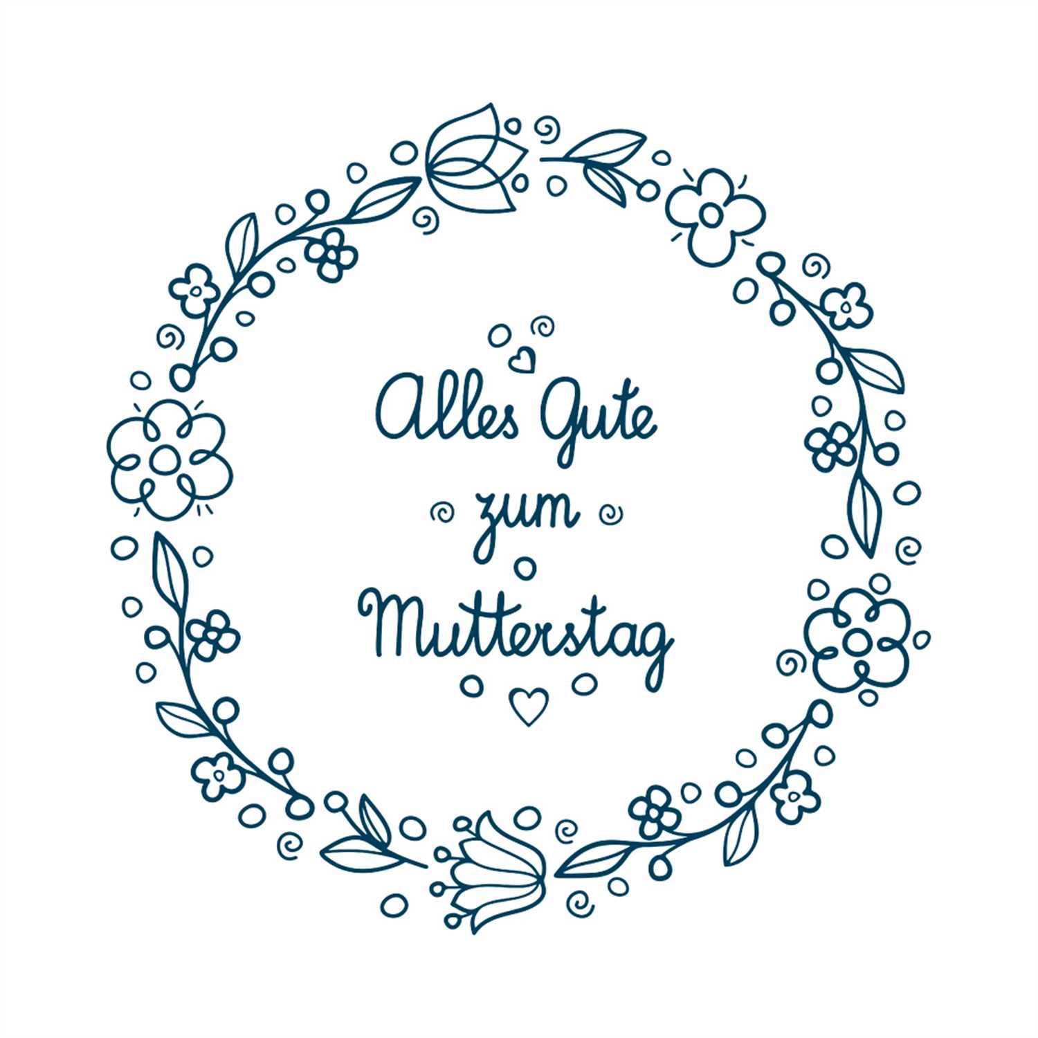 Alles Gute zum Muttertag SVG PNG, Happy Mother's Day Greetin | Inspire ...