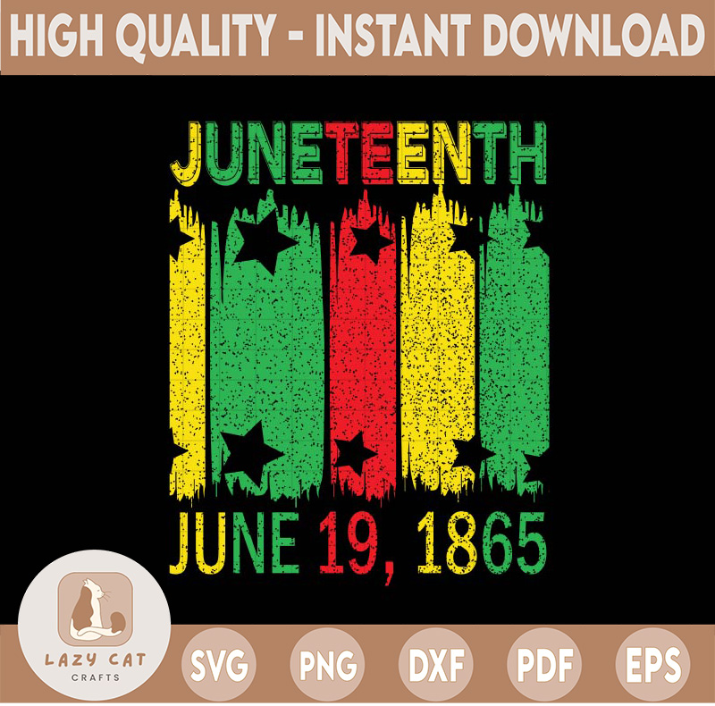 Juneteenth June 19 1865 Svg, Juneteenth Freedom Day Svg, Jun | Inspire ...