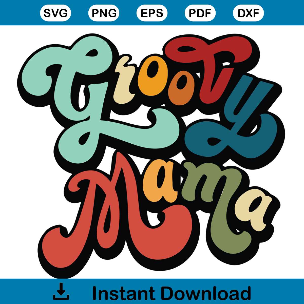 Groovy Mama SVG PNG Mother's Day SVG Cricut For Files Design - Inspire ...