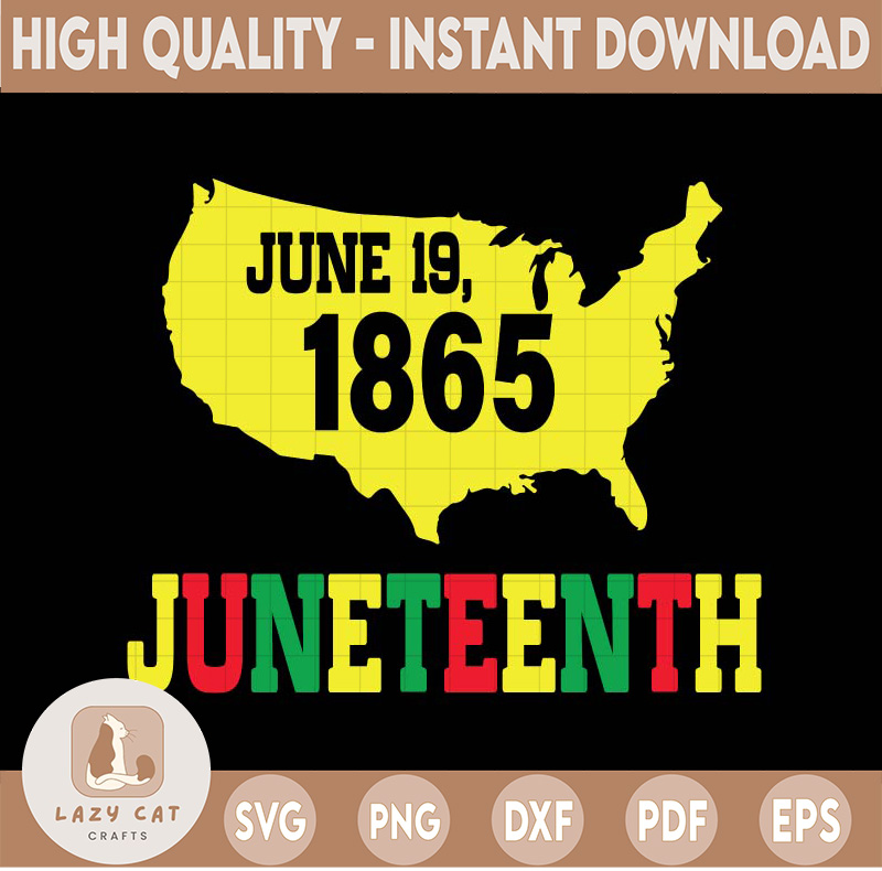 Juneteenth June 19 1865 Svg, Black Pride History Svg, Black | Inspire ...