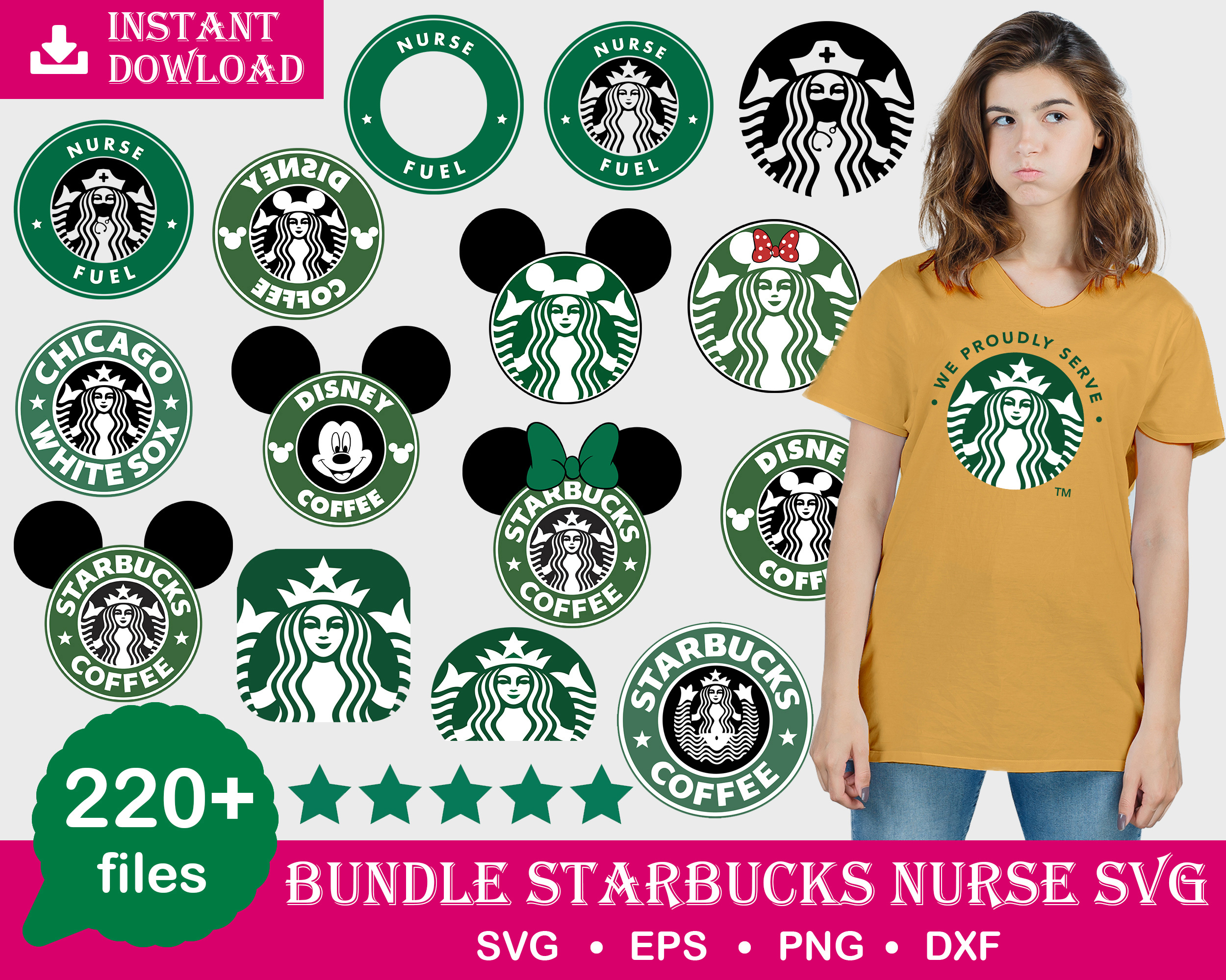 220 Starbucks Wrap SVG, starbuck svg, png, eps, dxf, Instant - Inspire ...