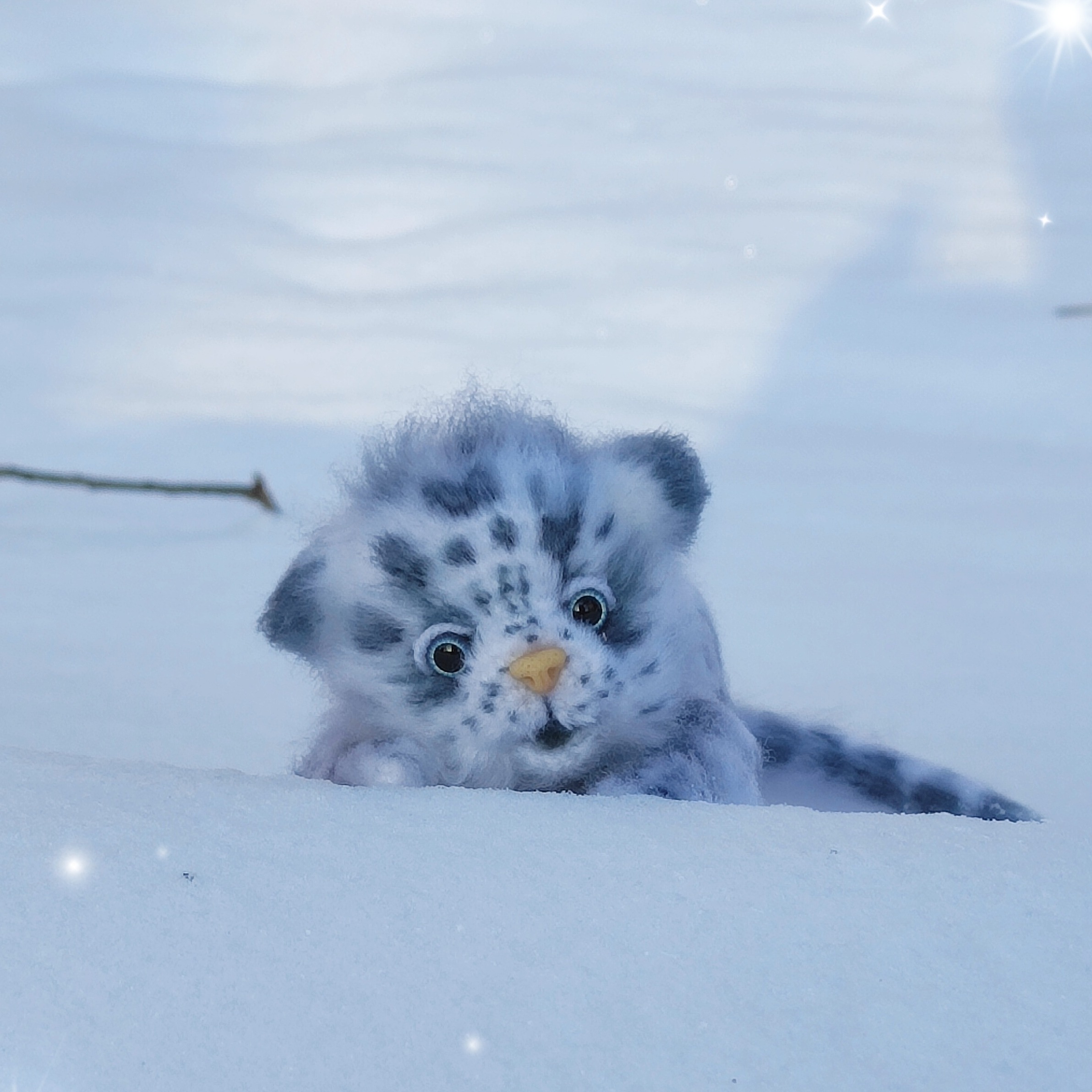 Crocheted kitten snow leopard \ patterns of amigurumi toys i | Inspire ...