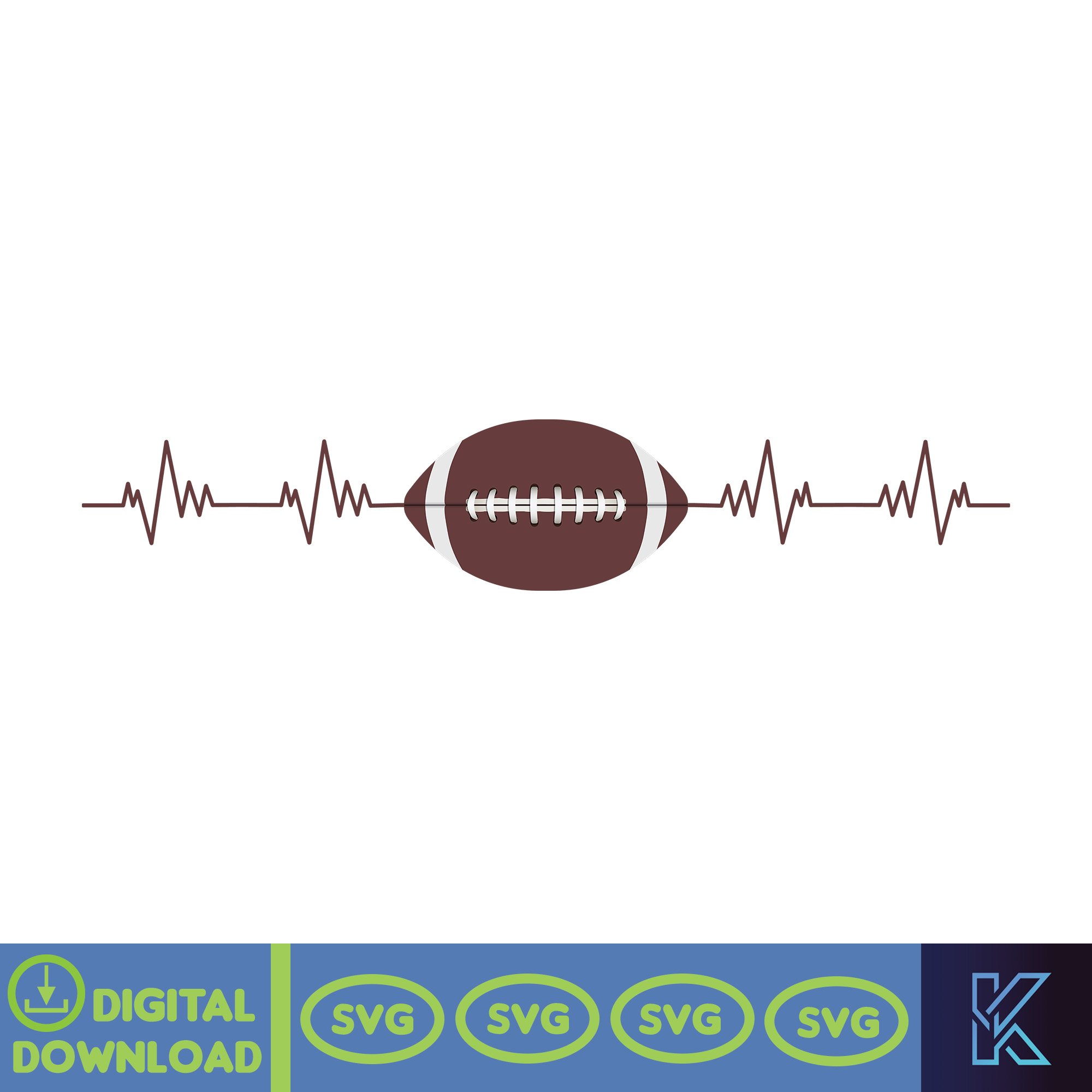 Football Svg, Football Svg, Football Png, Football Clipart, | Inspire ...
