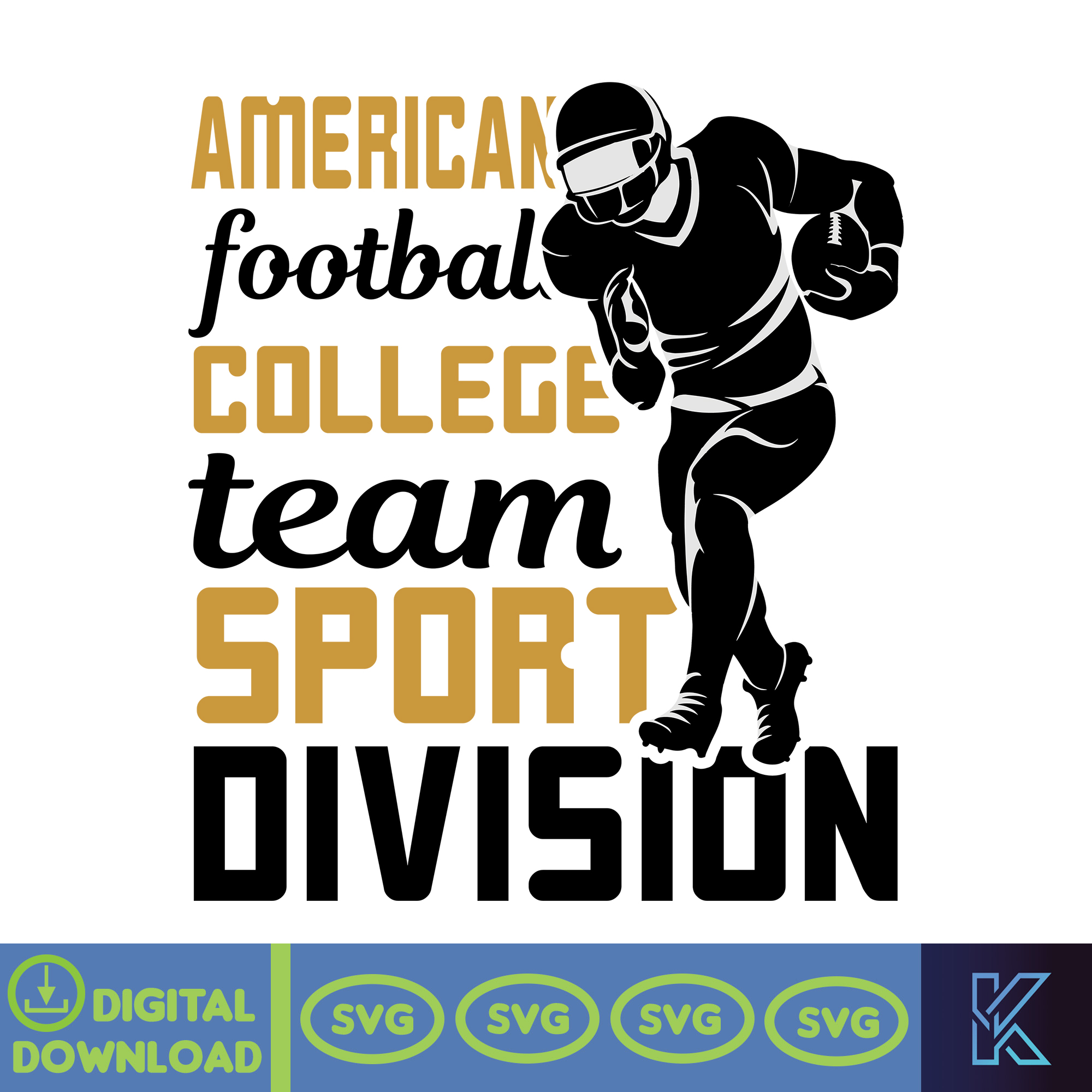 Football Svg, Football Svg, Football Png, Football Clipart, | Inspire ...