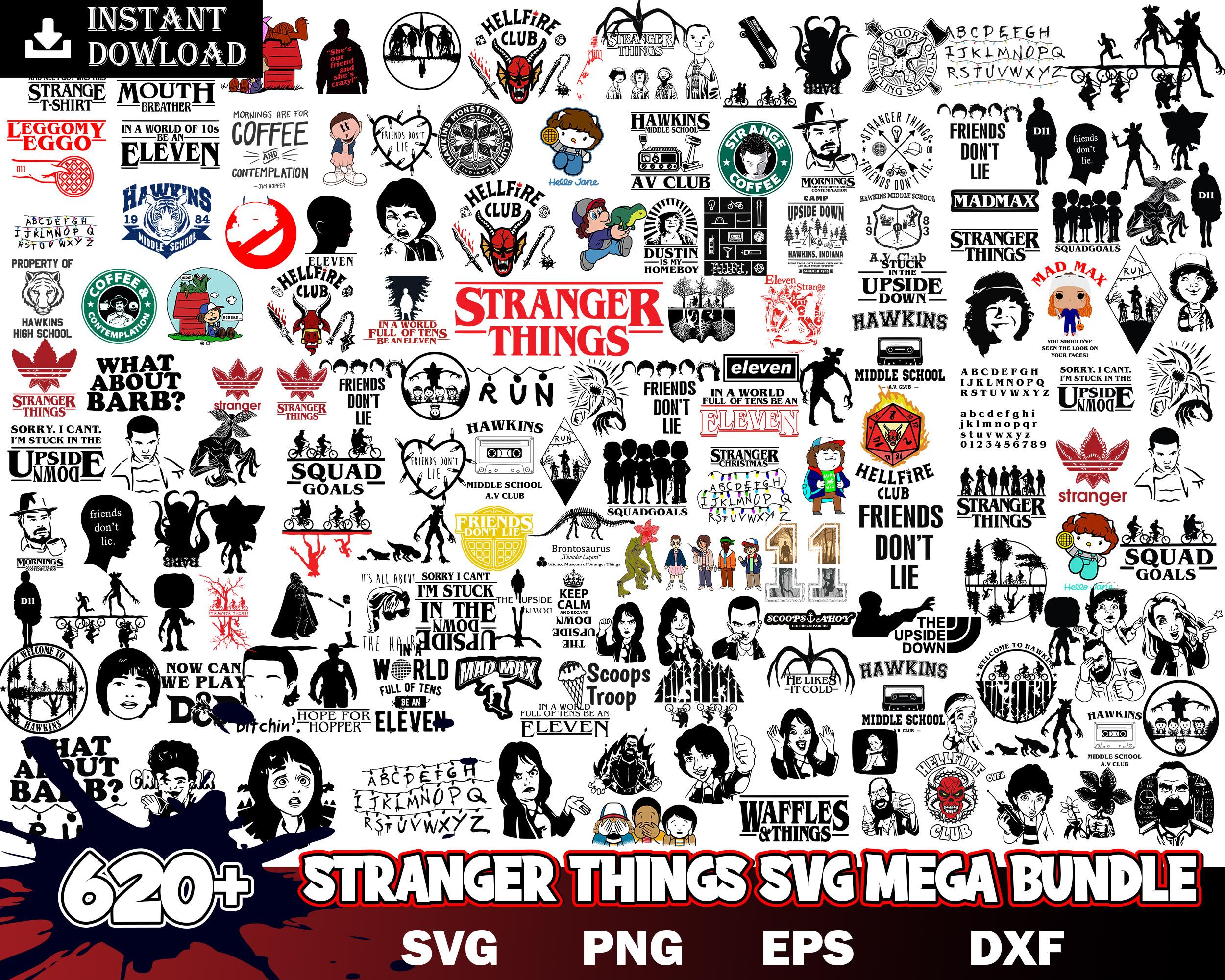 Stranger Things SVG Bundle, Hellfire Club Svg, Stranger Thin | Inspire ...