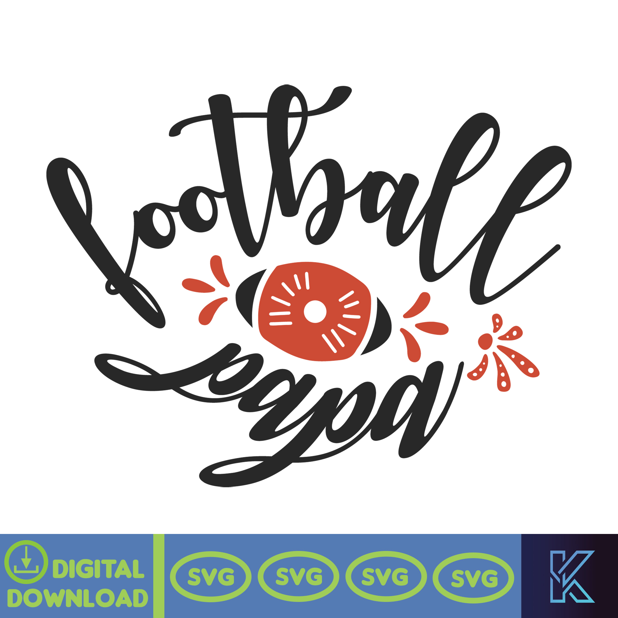 Football Svg, Football Svg, Football Png, Football Clipart, - Inspire ...