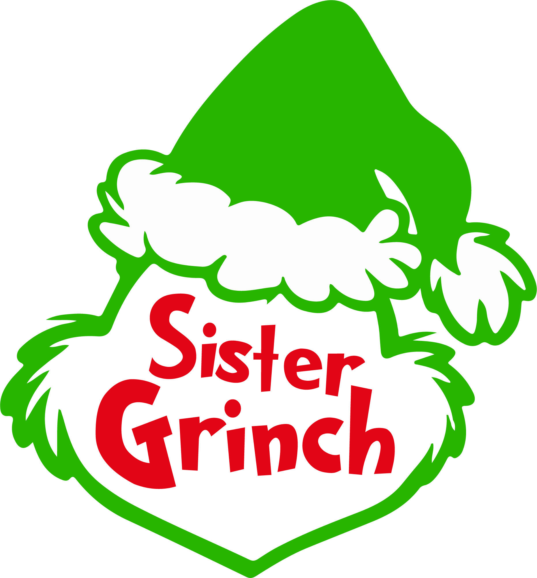Sister Grinch Face Svg, Grinch Christmas Svg, The Grinch Svg | Inspire ...