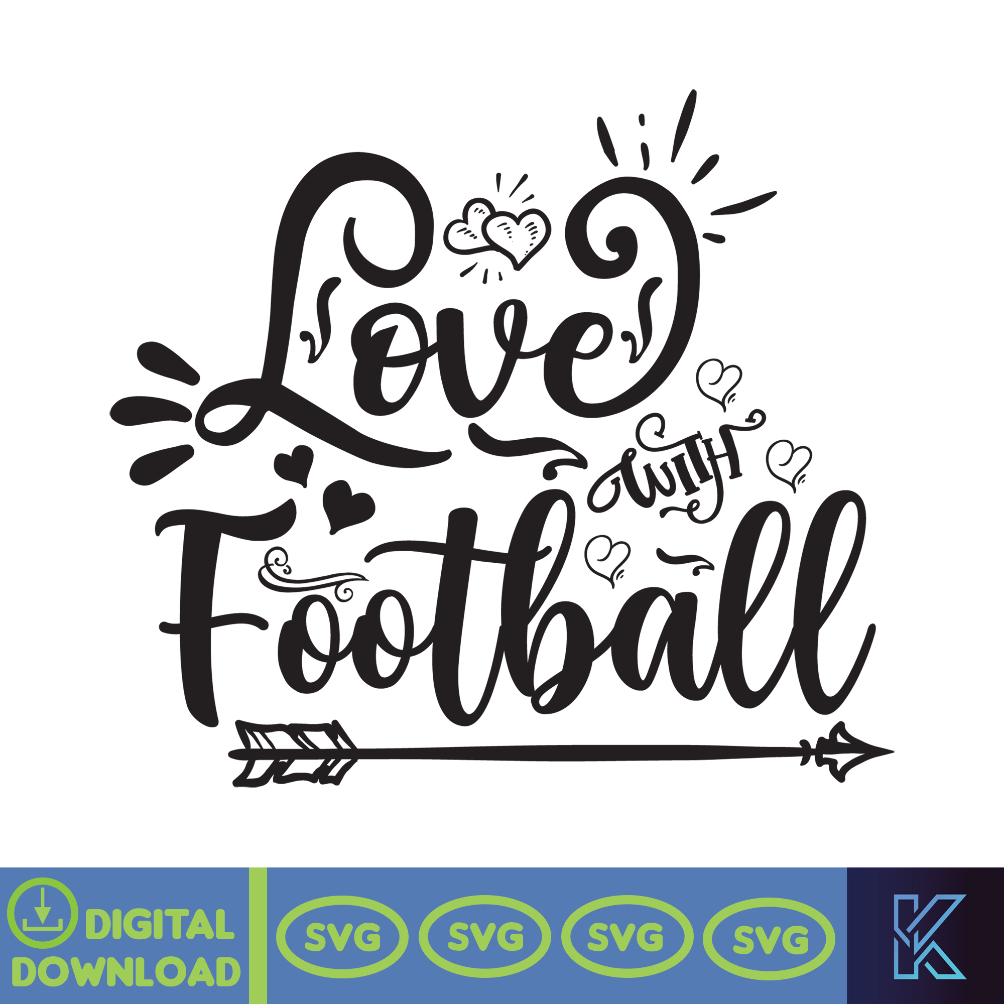 Football Svg, Football Svg, Football Png, Football Clipart, - Inspire ...