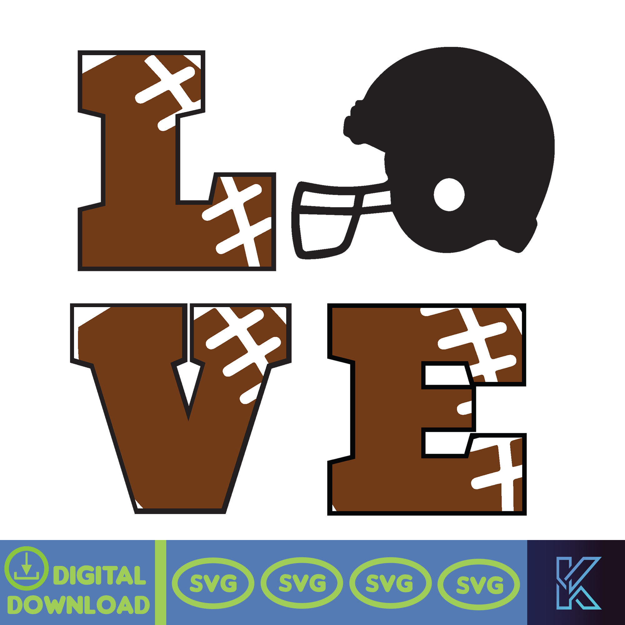 Football Svg, Football Svg, Football Png, Football Clipart, | Inspire ...