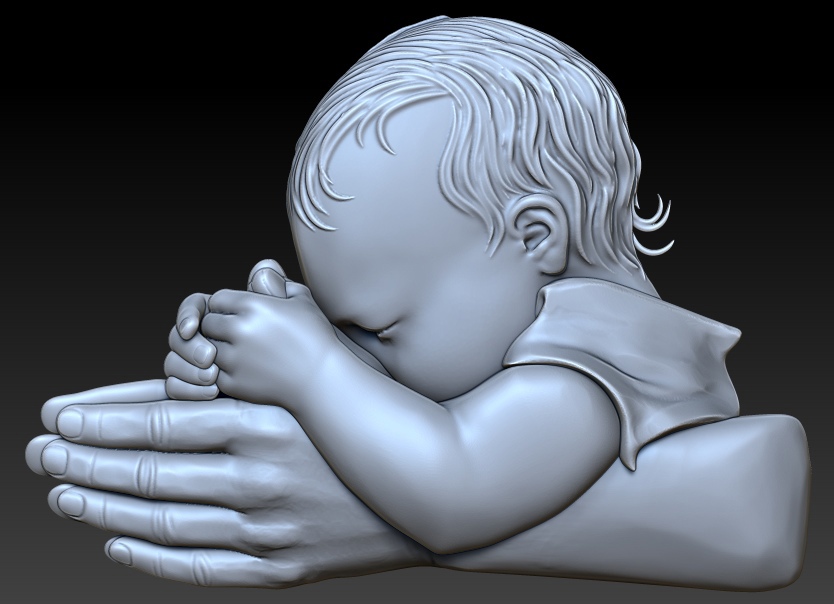 Custom Order 3D Model STL CNC Router file Child Panel - Inspire Uplift