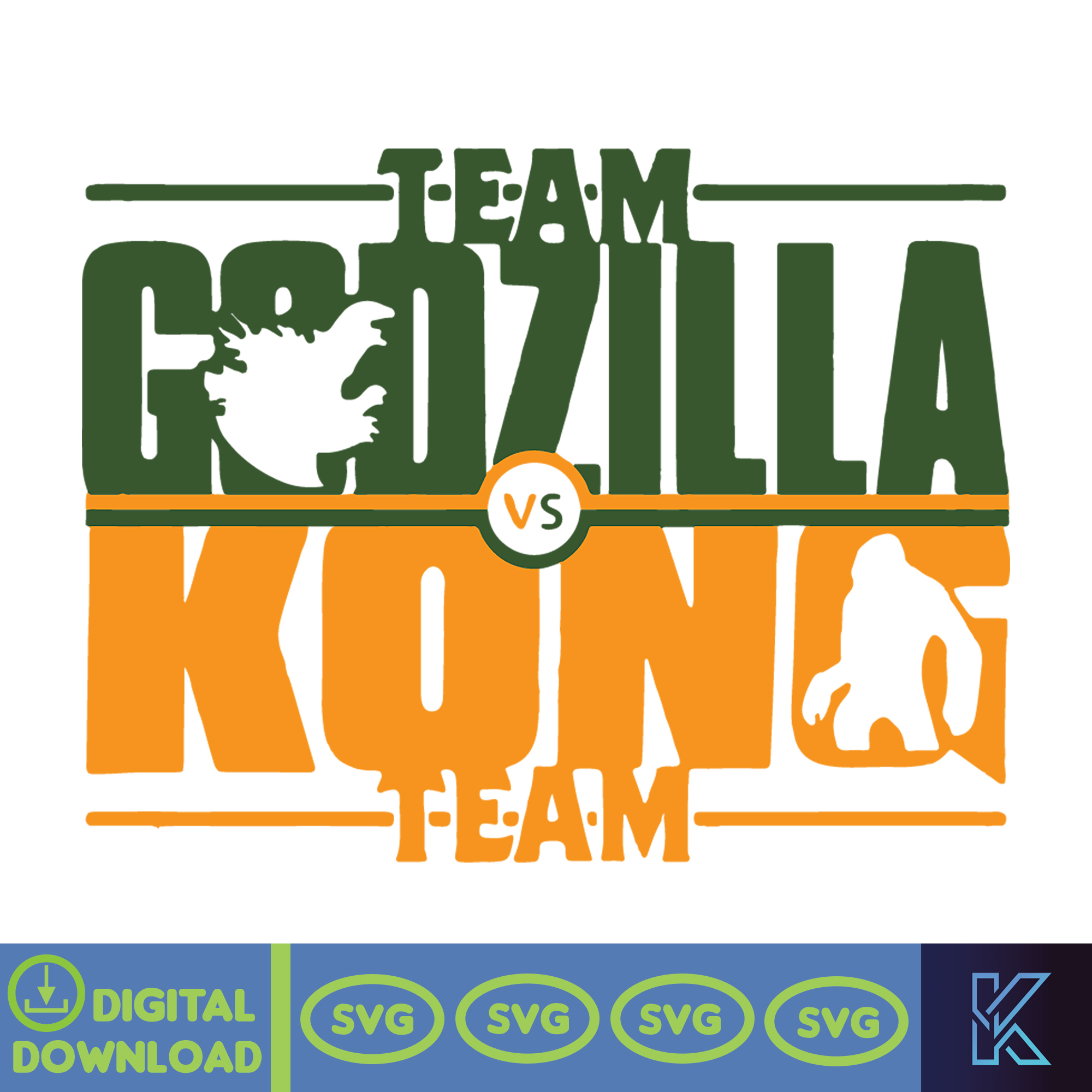 GODZLLA TEAM Svg, Godzilla Svg, Kong Svg, King File Svg, Kin | Inspire ...